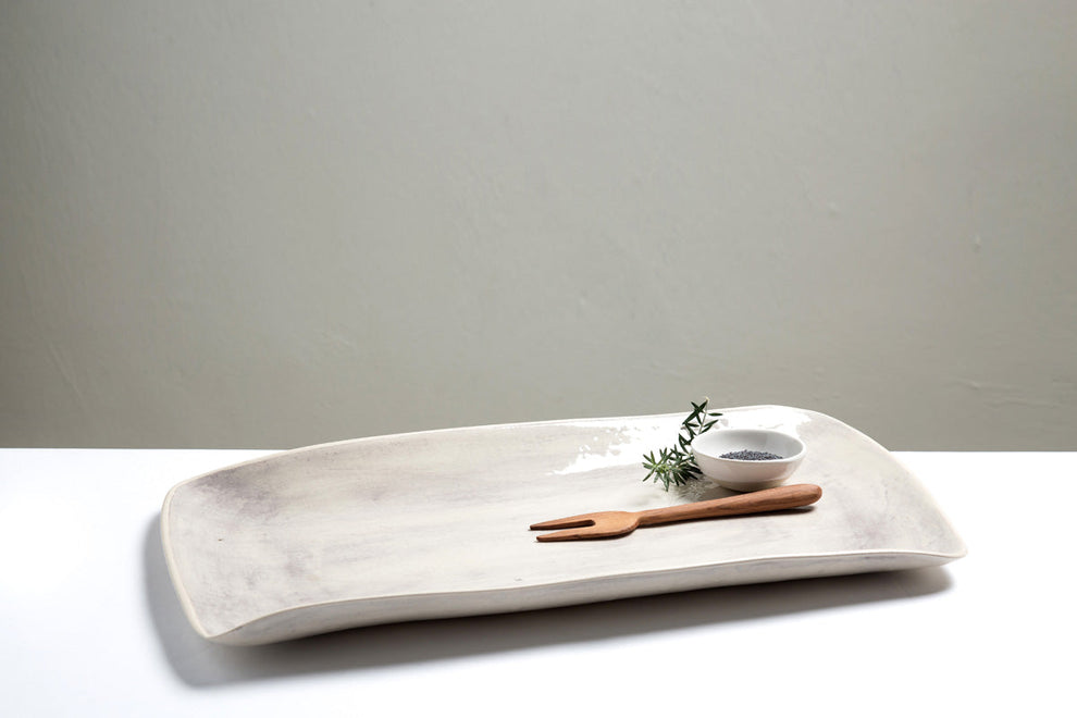 Trough Large Beach Sand Aubergine – clayspoon.com