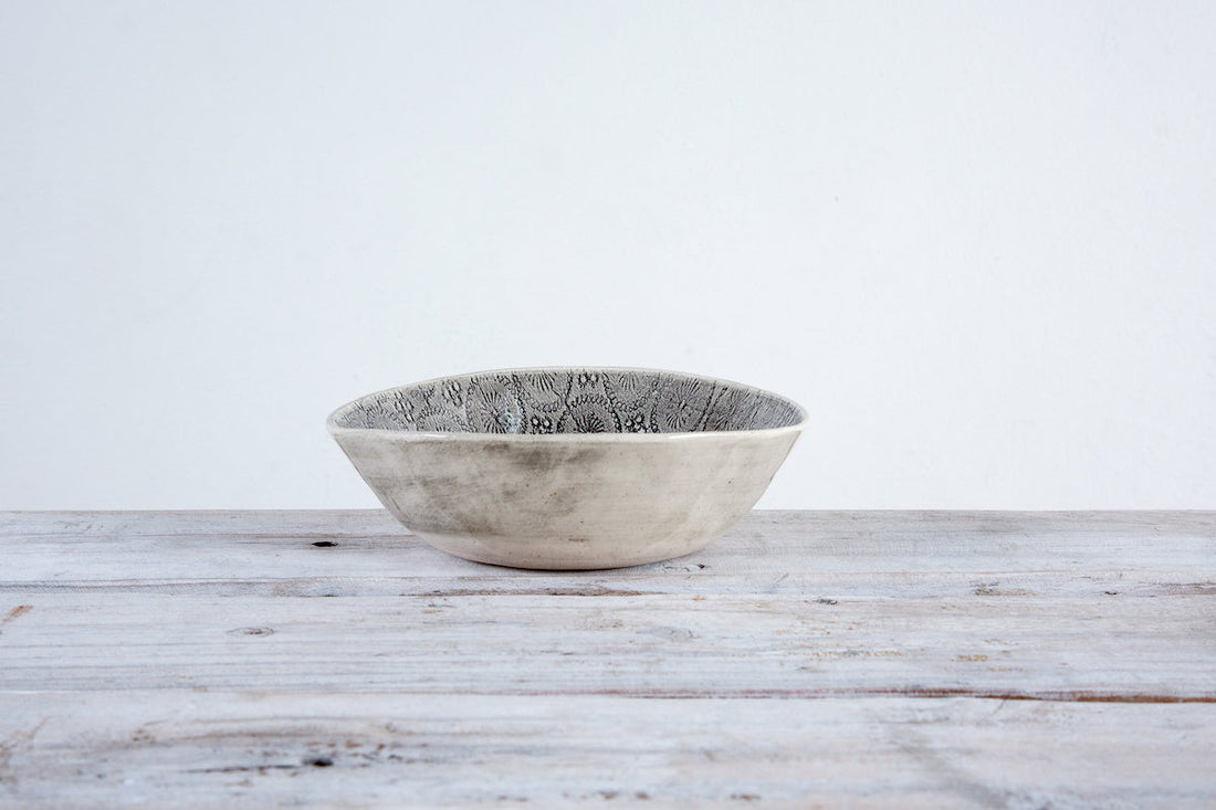 Wonki Ware 16-Piece Dinner Service - Charcoal Patterned – clayspoon.com